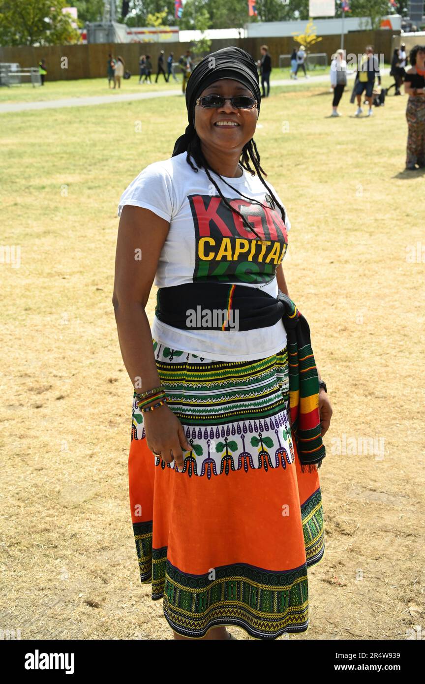 London, UK. 29th May, 2023. Empress Ayeola is a Reggae singer the City ...