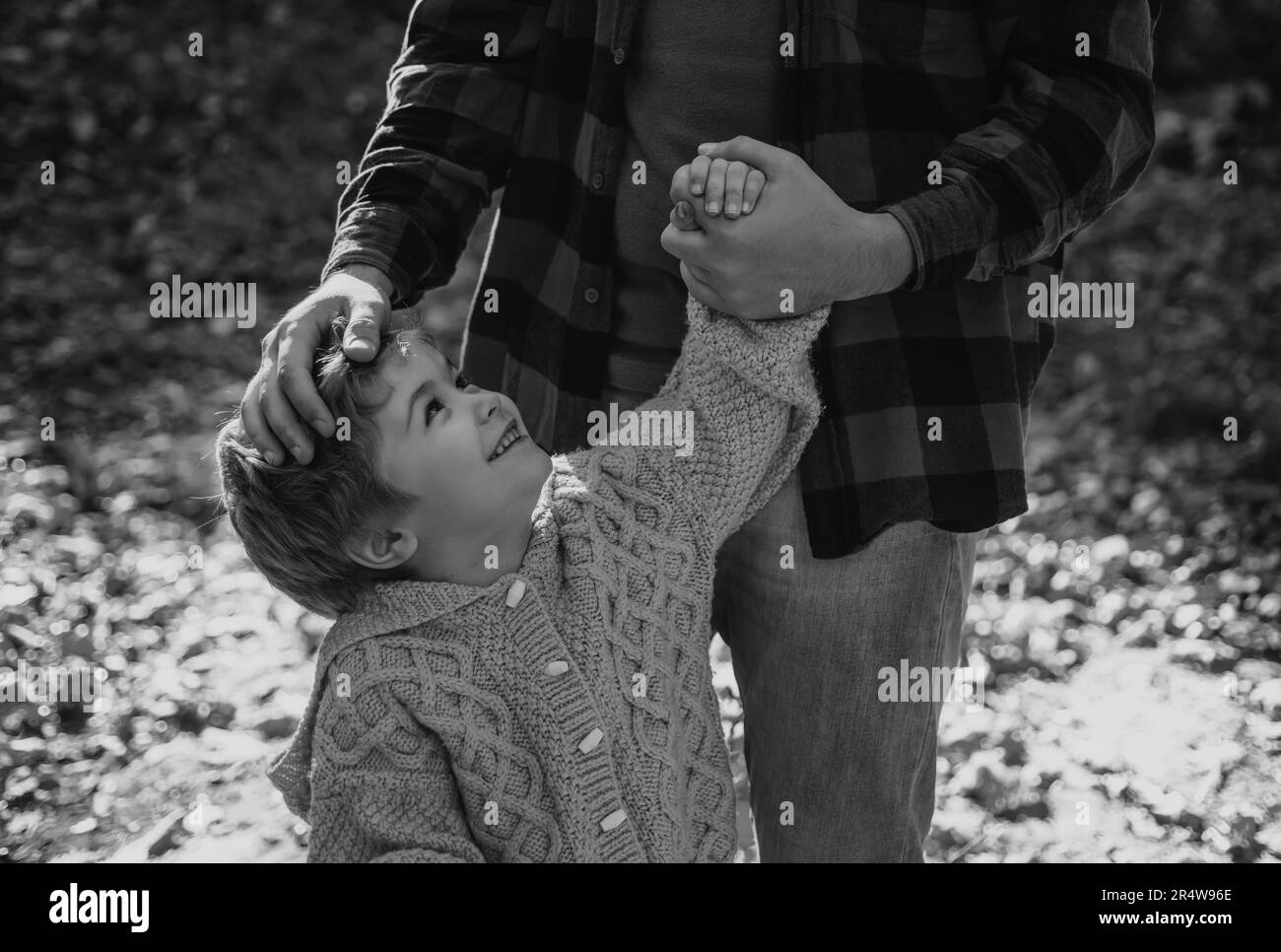 My father is my world. Parental support. Help kid explore world. Dad ...