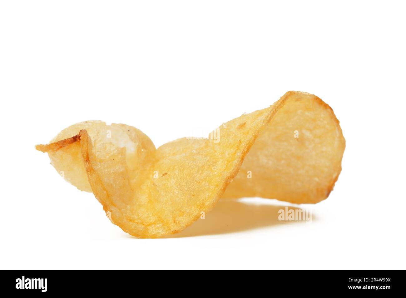 Potato chips isolated on white Stock Photo - Alamy