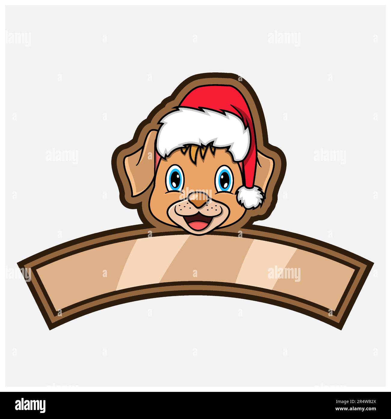 Dog Head Character Logo, icon, watermark, badge, emblem and label with ...
