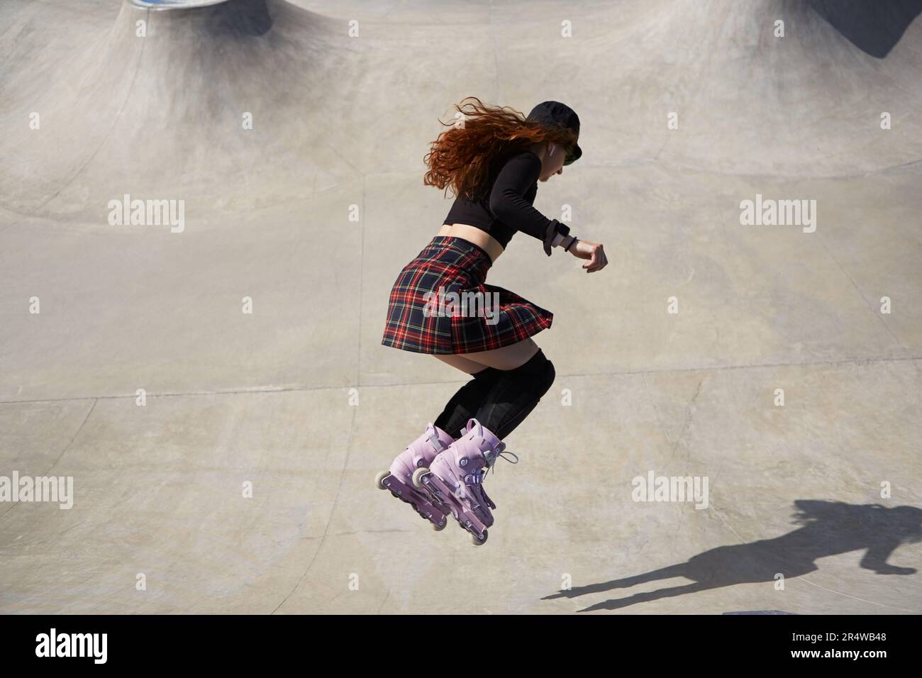 Inline skates and jump hi-res stock photography and images - Alamy