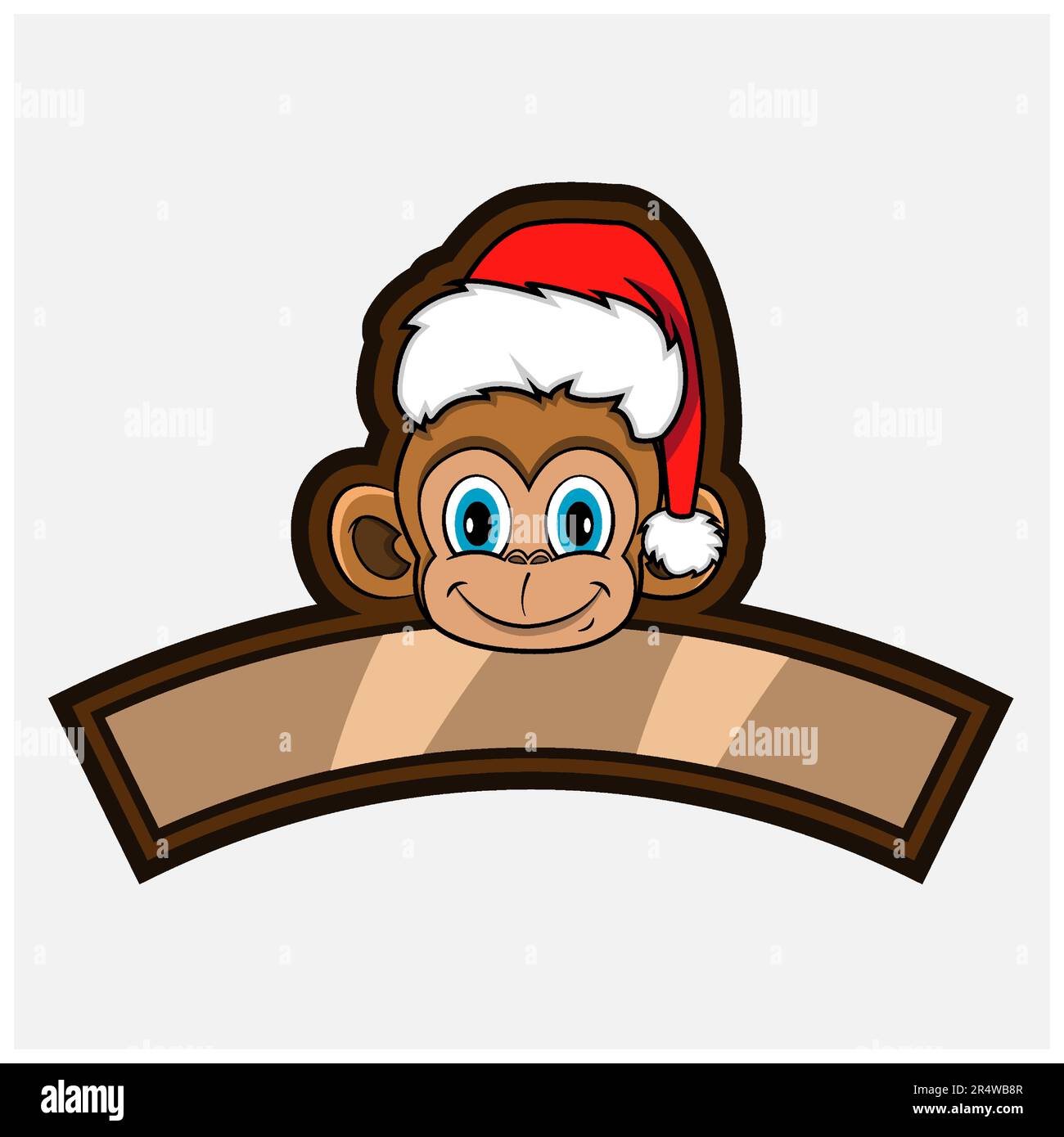 Monkey Head Character Logo, icon, watermark, badge, emblem and label ...
