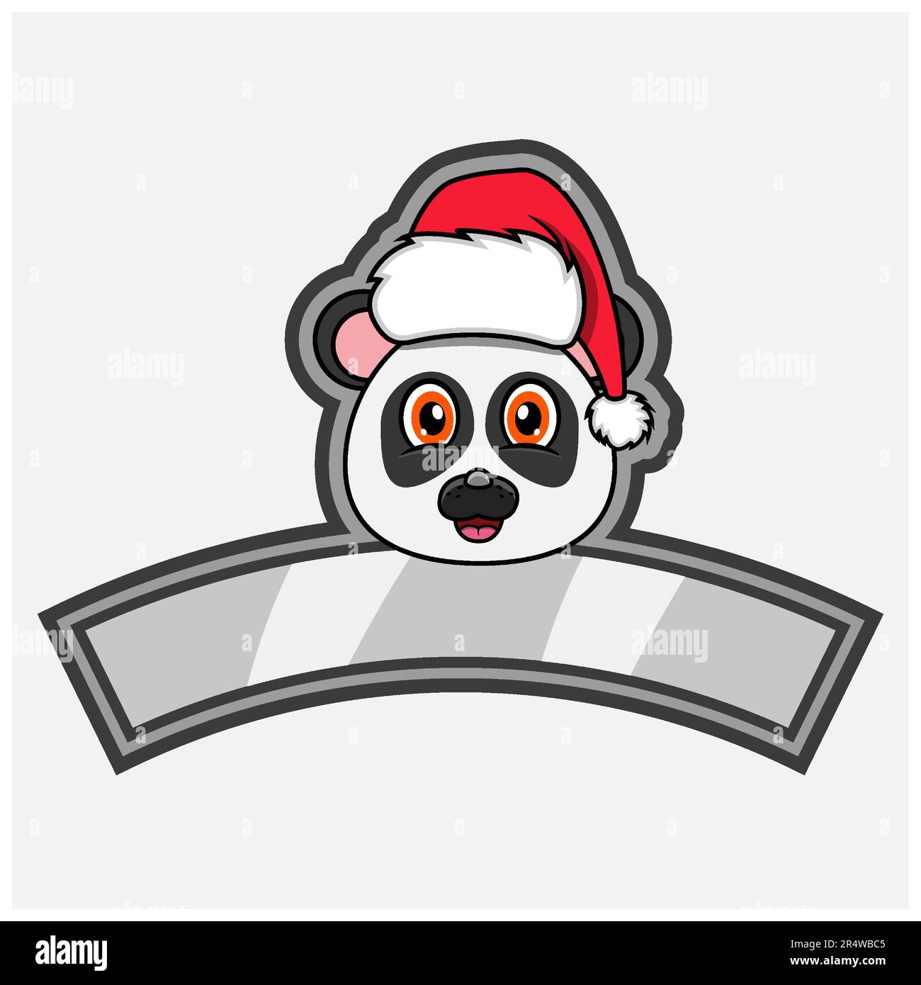 Panda Head Character Logo, icon, watermark, badge, emblem and label ...