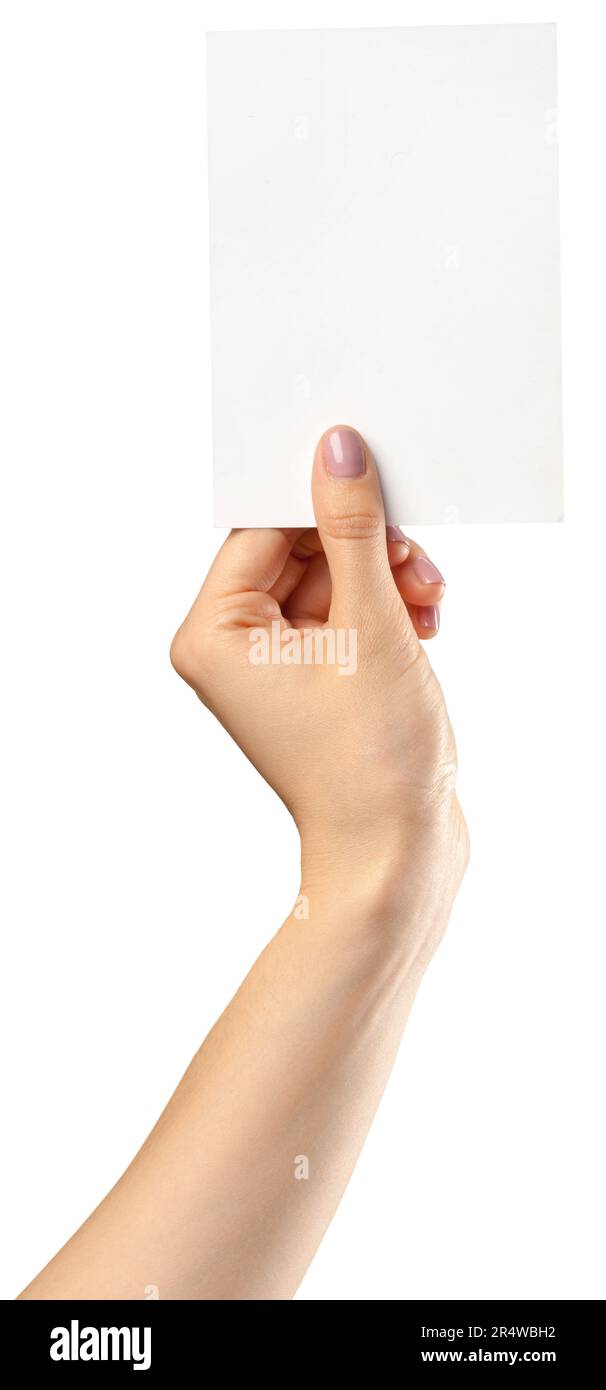 White folder paper greeting Cut Out Stock Images & Pictures - Alamy