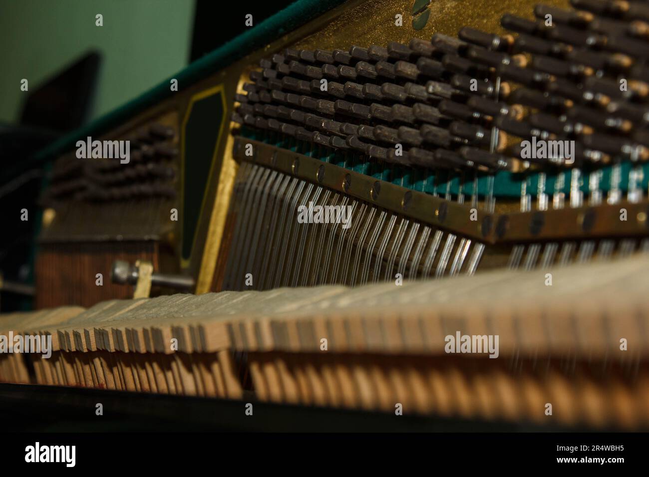 Parts of piano mechanism hi-res stock photography and images - Alamy