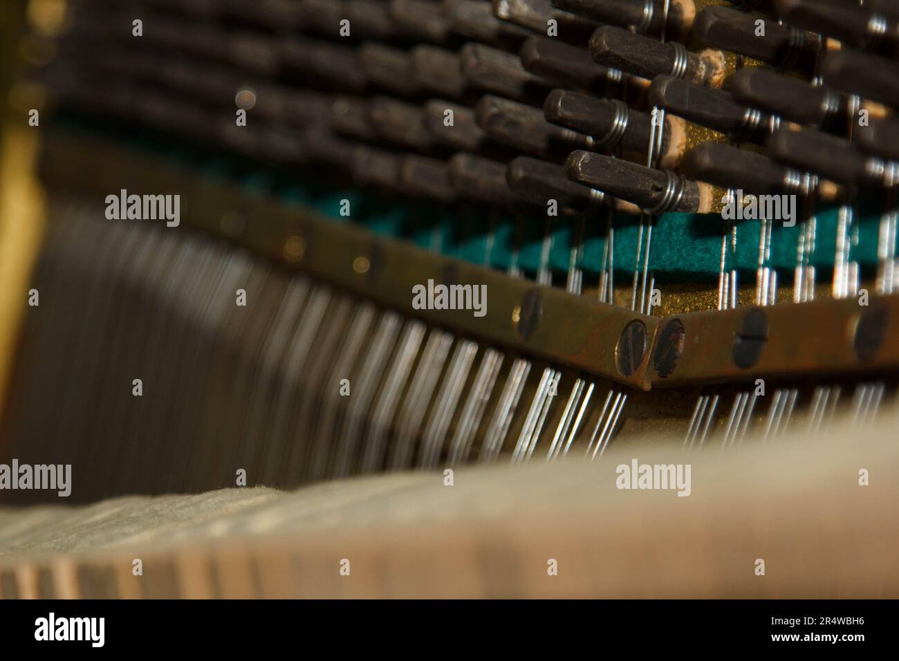 Parts of piano mechanism hi-res stock photography and images - Alamy