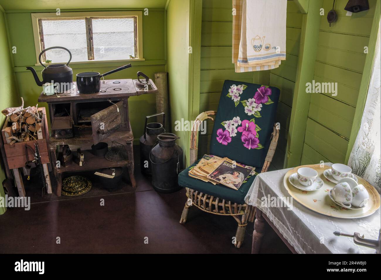 A room decorated in period style at the Cardwell Post Office and ...