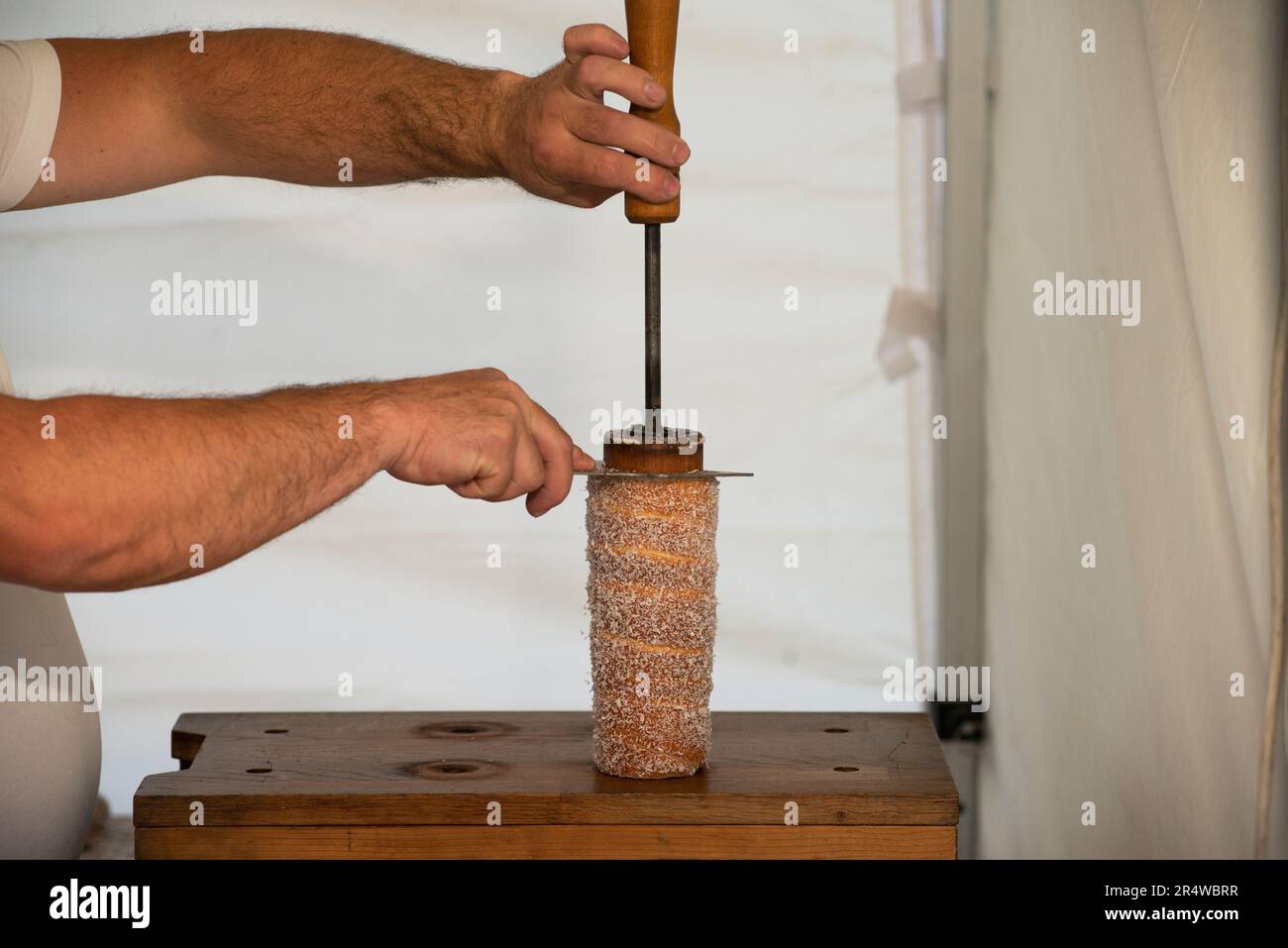 Hungarian Kurtos Kalacs Stock Photo - Alamy