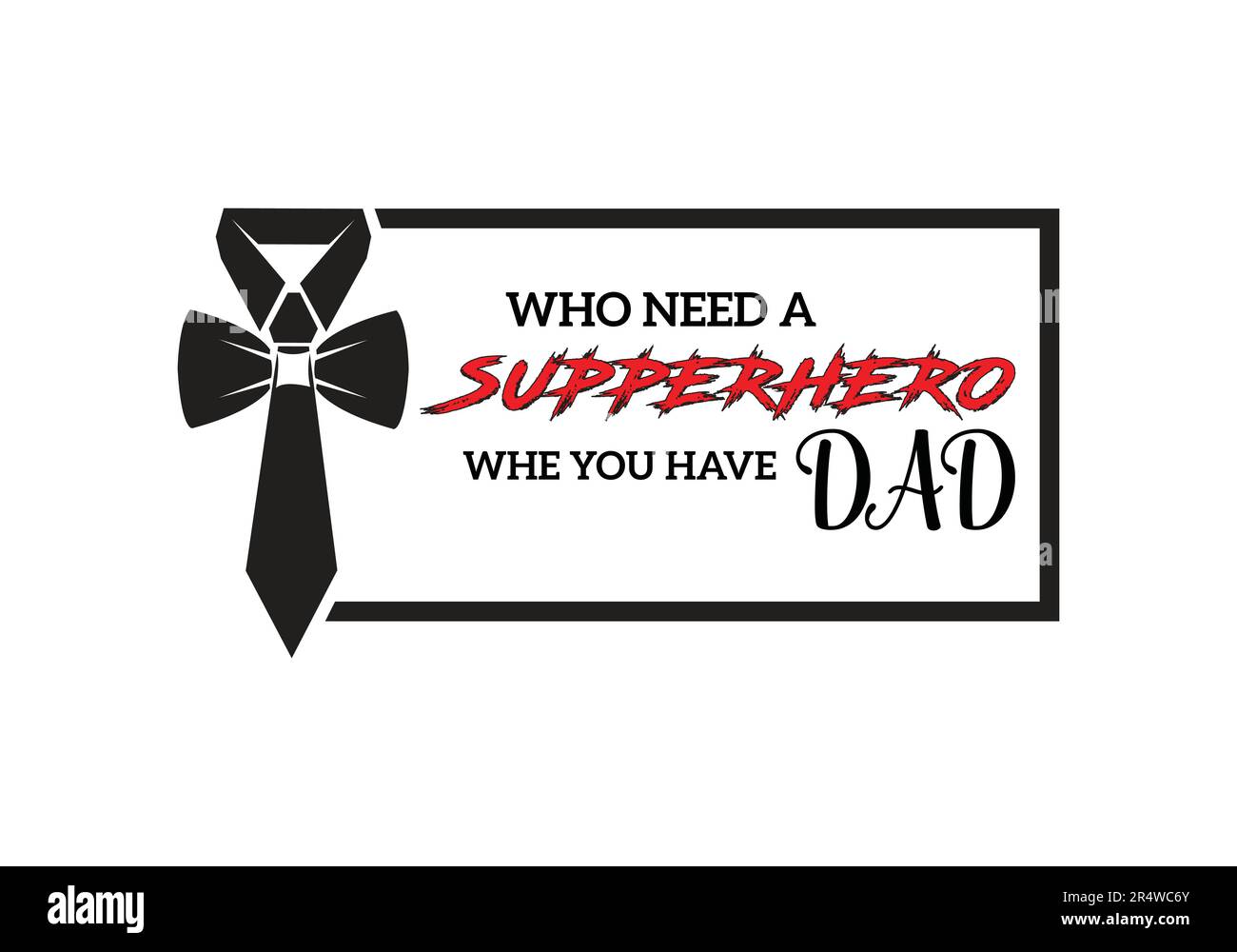 Happy Fathers Day Poster Card Vector Illustration Stock Vector Image