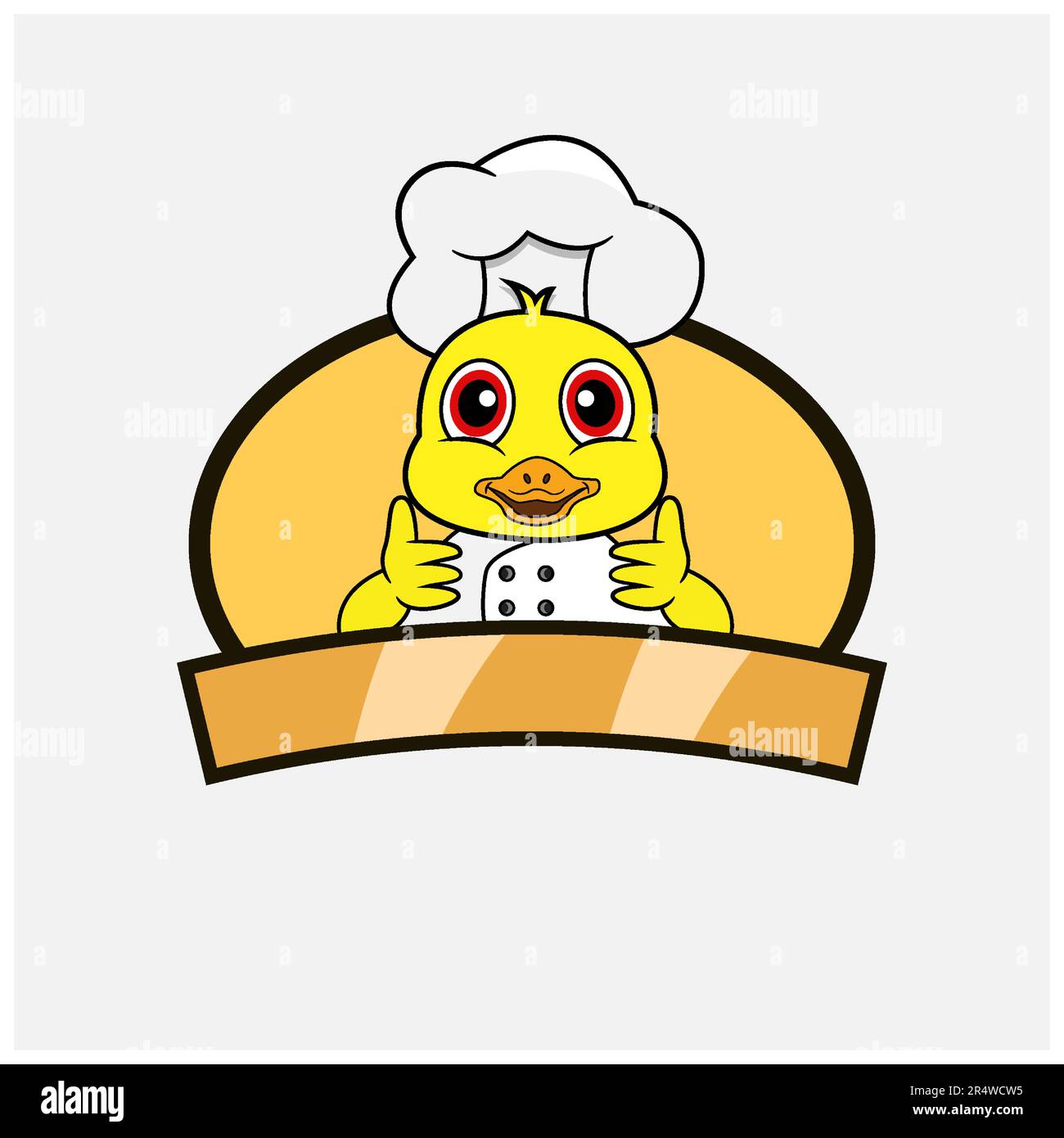 Cute Duck Chef and Cooking Theme. Mascot, Character, Logo, label, And ...