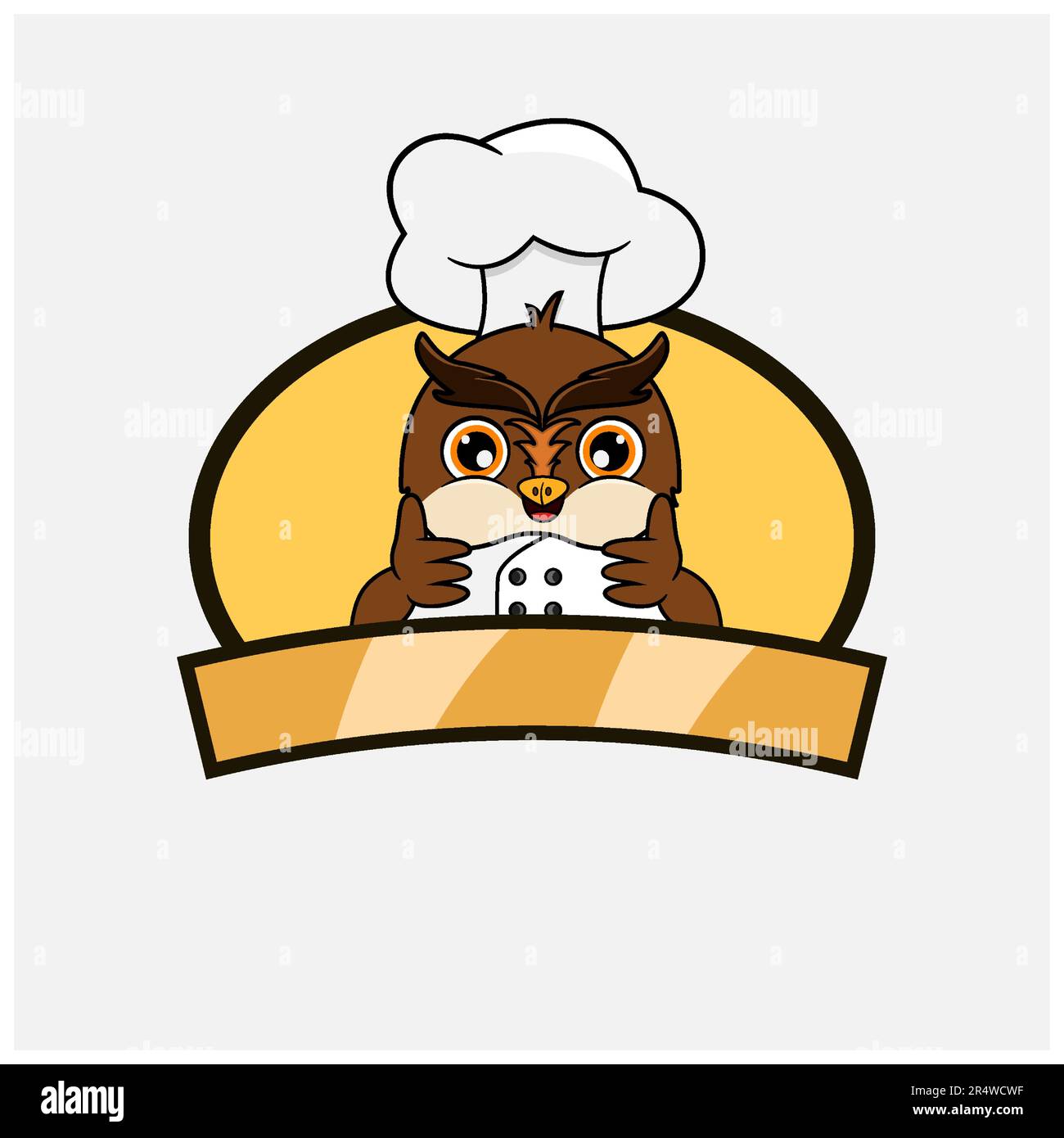Cute Owl Chef and Cooking Theme. Mascot, Character, Logo, label, And ...