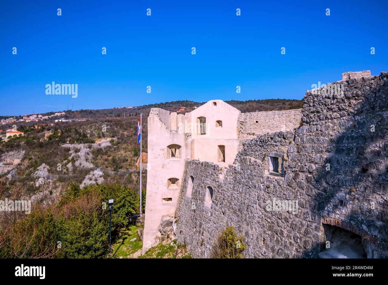 CROATIA : RUINS OF CASTLE TRSAT Stock Photo - Alamy