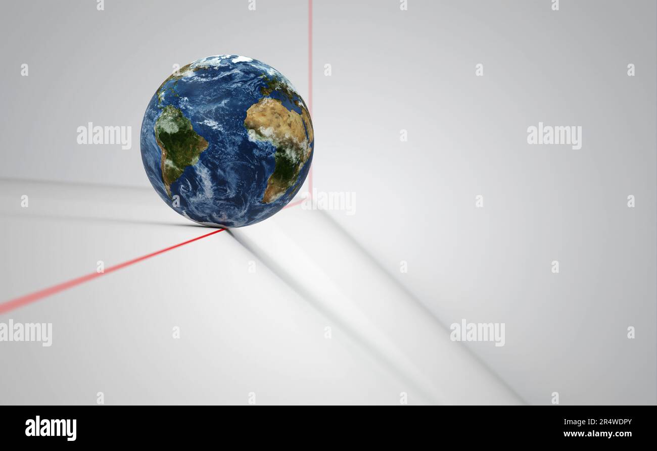 climate change will pass point of no return - 3D rendering Stock Photo ...
