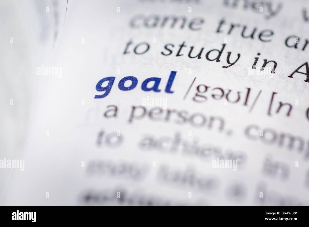 Dictionary definition of word Stock Photo - Alamy