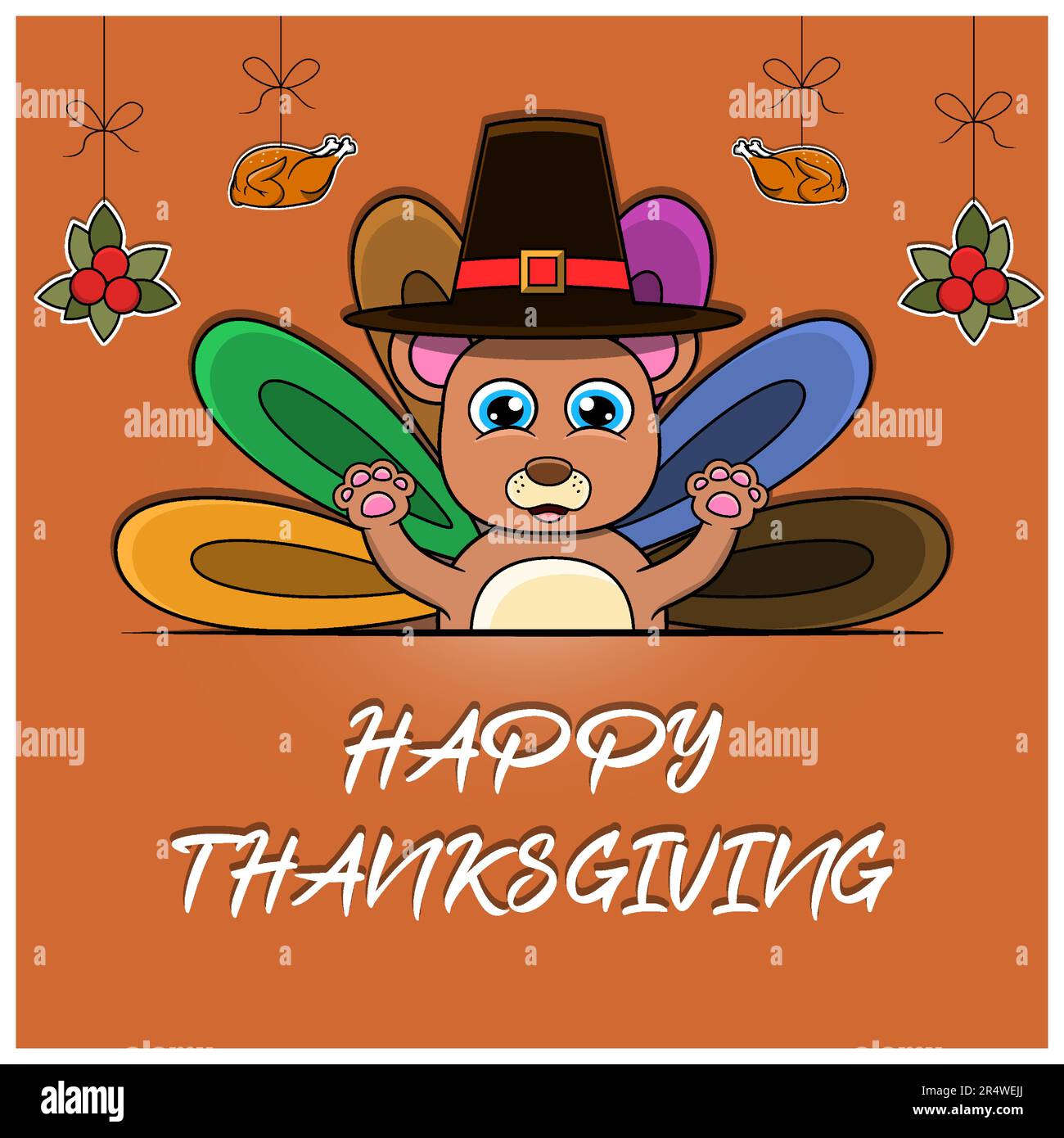 Happy Thanksgiving Greeting Card, Poster, or flyer Celebration Design ...
