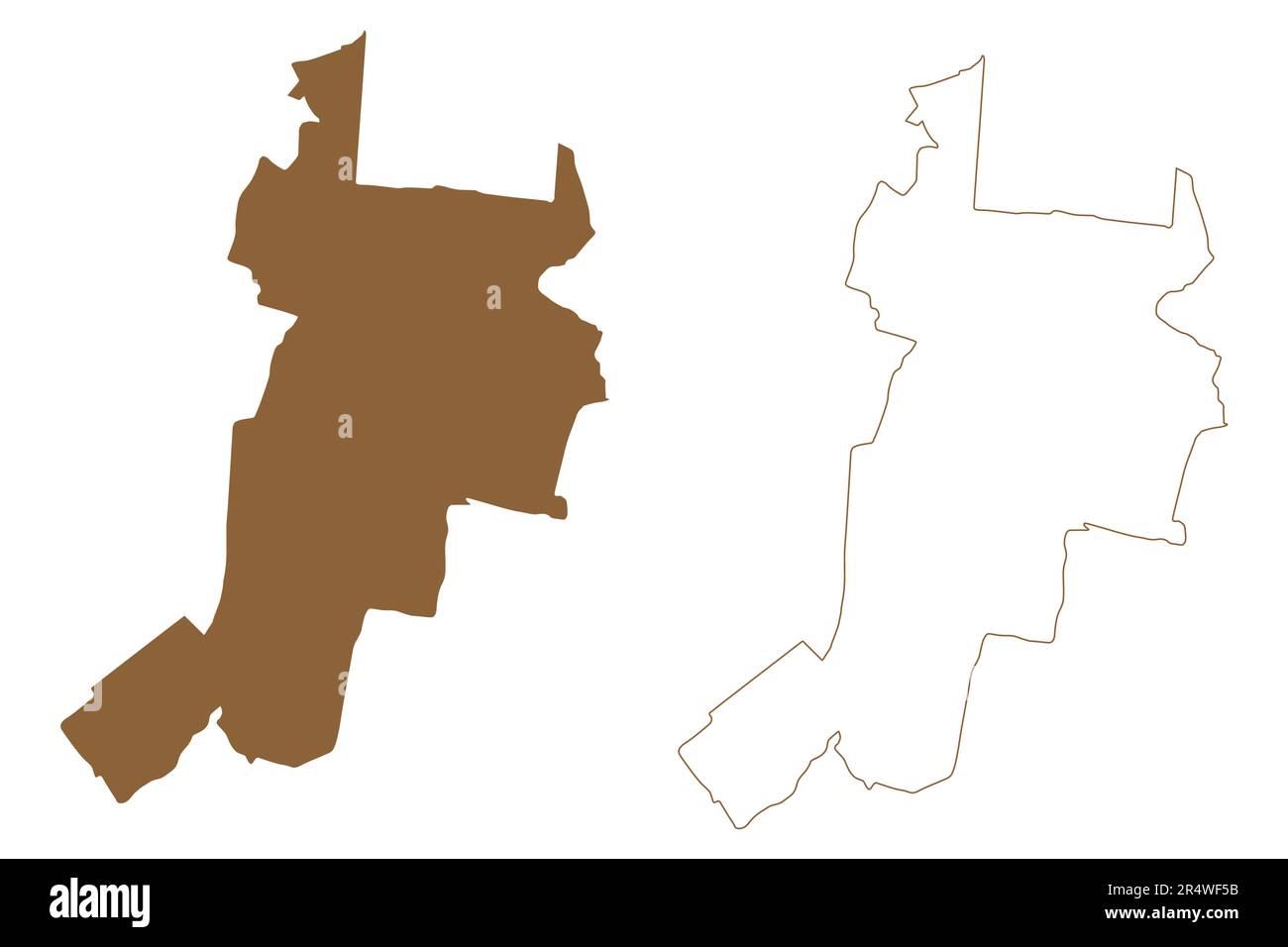 Wiener Neustadt city and district (Republic of Austria or Österreich ...