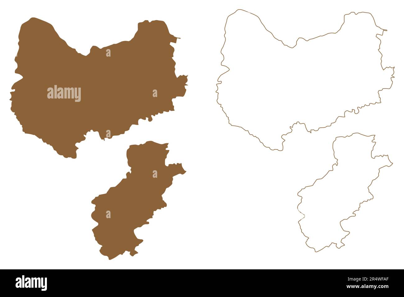 Amstetten area map Stock Vector Images - Alamy