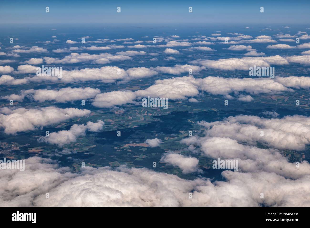 View of cumulus clouds hi-res stock photography and images - Alamy