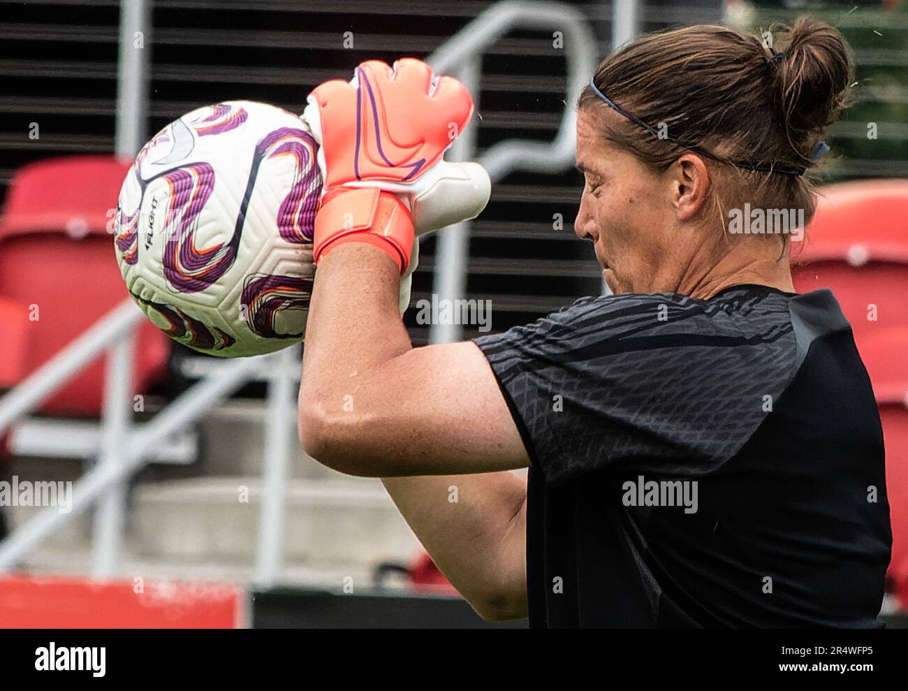 A goalkeeper makes a save Stock Photo - Alamy