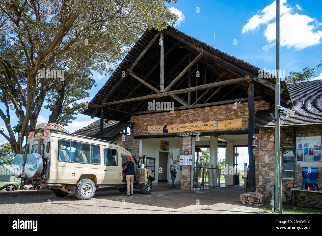 Oloololo Gate, the northern entrance to Maasai Mara National Park ...