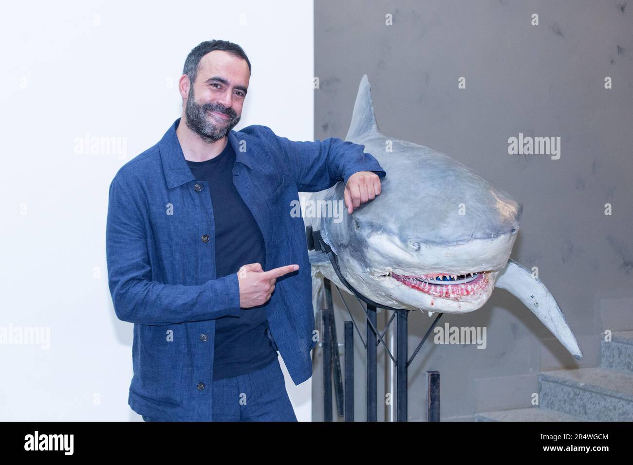 Director Davide Gentile attends the photocall of the film "Denti da ...