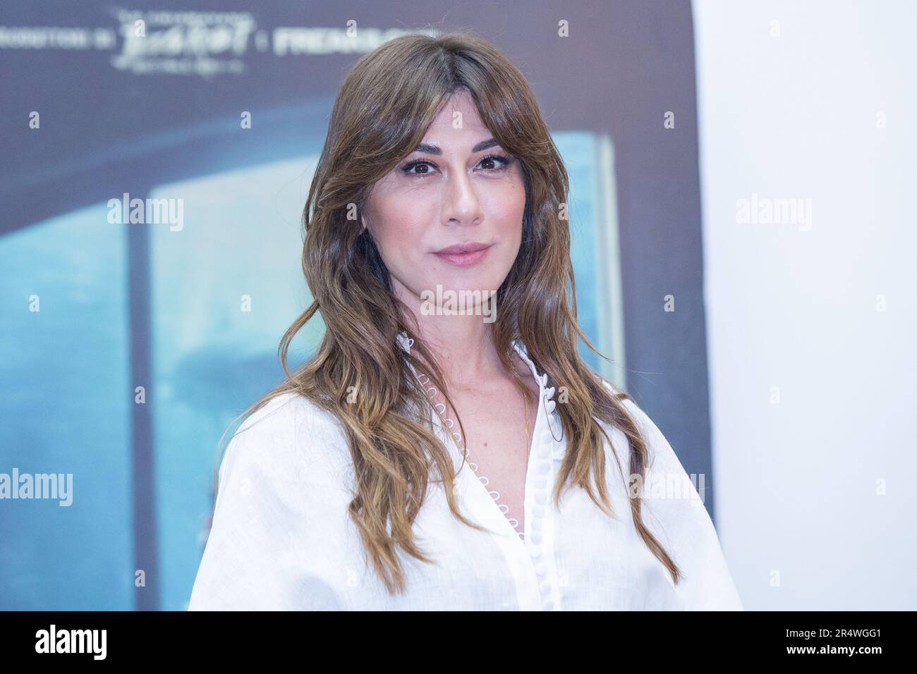 Actress Virginia Raffaele attends the photocall of the film "Denti da ...