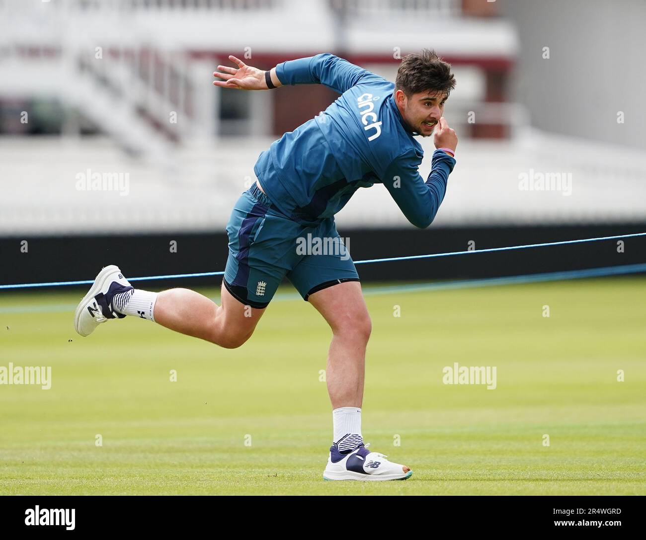 England's Josh Tongue during a nets session at Lord's Cricket Ground ...