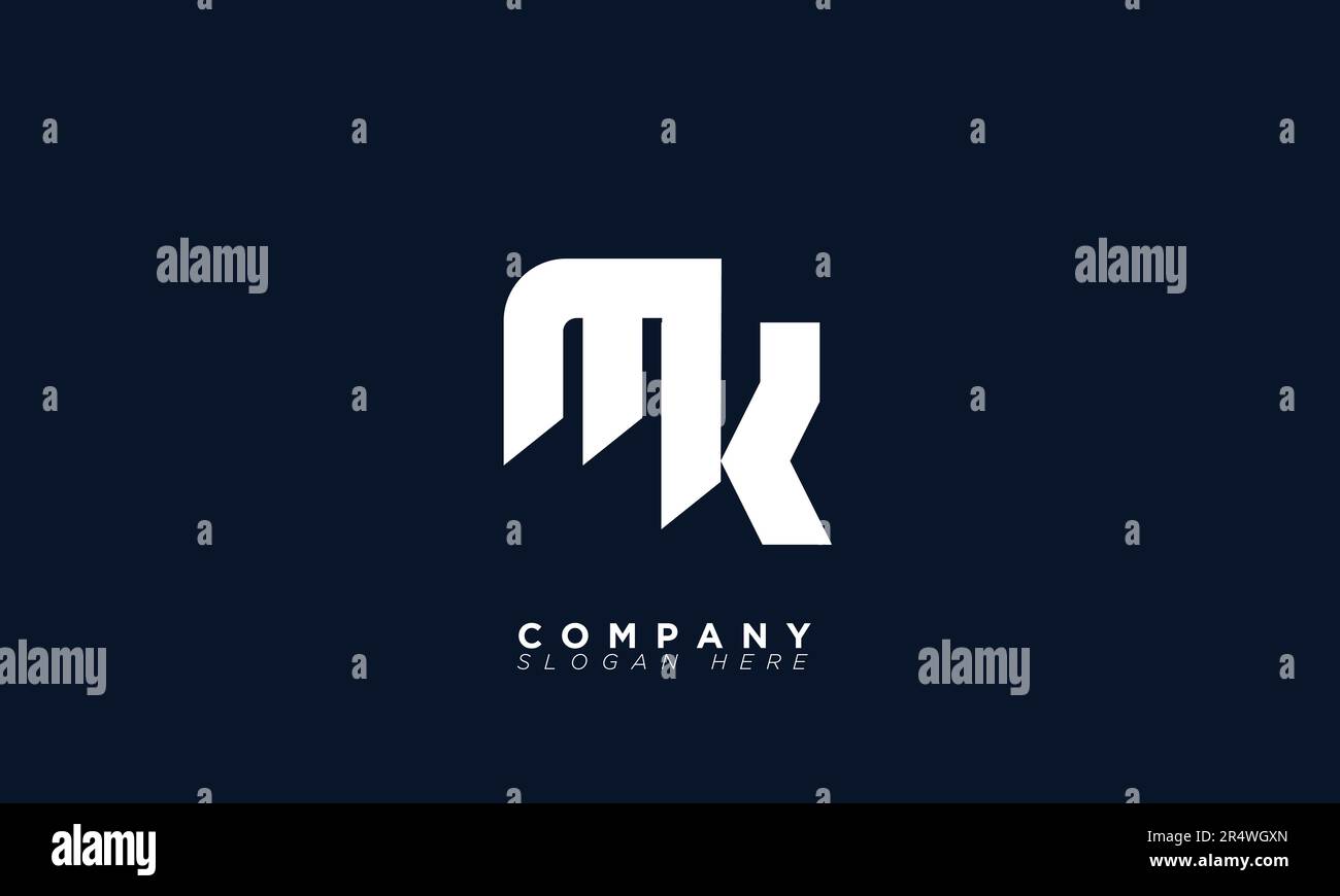 MK Alphabet letters Initials Monogram logo KM, M and K Stock Vector ...