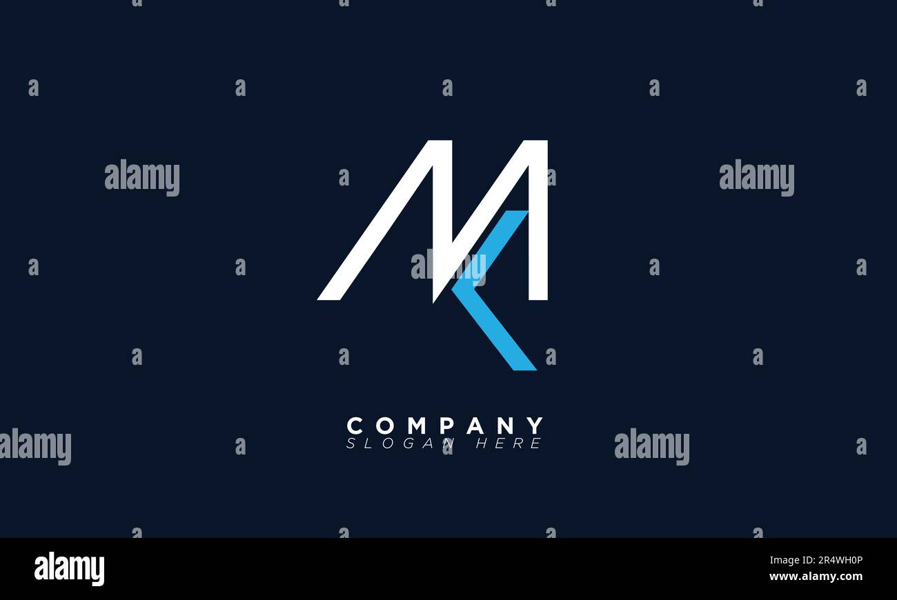 MK Alphabet letters Initials Monogram logo KM, M and K Stock Vector ...