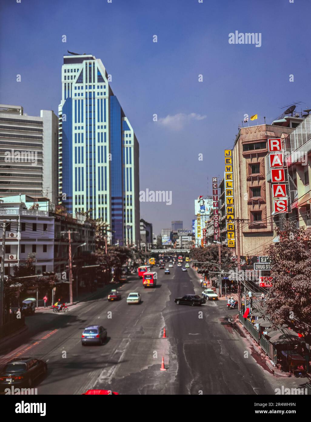 The image is looking along Sukhumvit Highway in the general direction ...