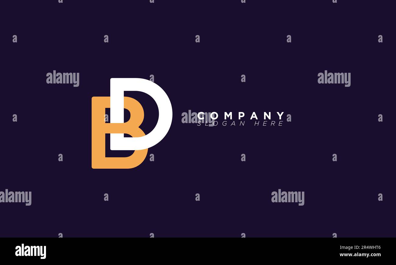 Db monogram Stock Vector Images - Alamy
