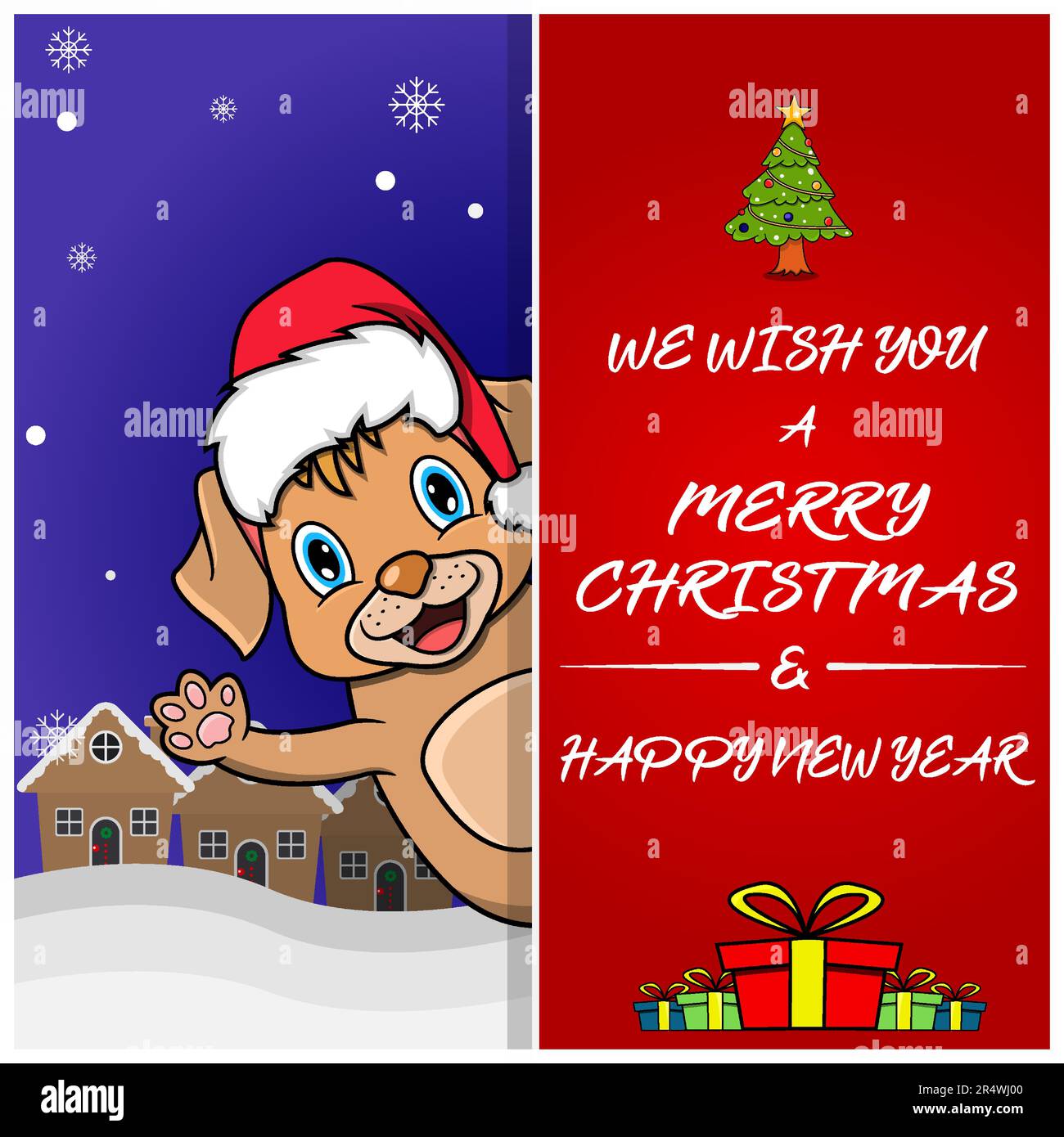 Card cute lovely dog Stock Vector Images - Alamy