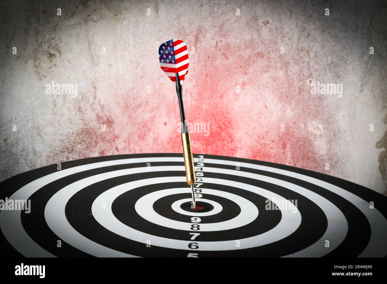 Success hitting target, aim goal achievement concept Stock Photo - Alamy