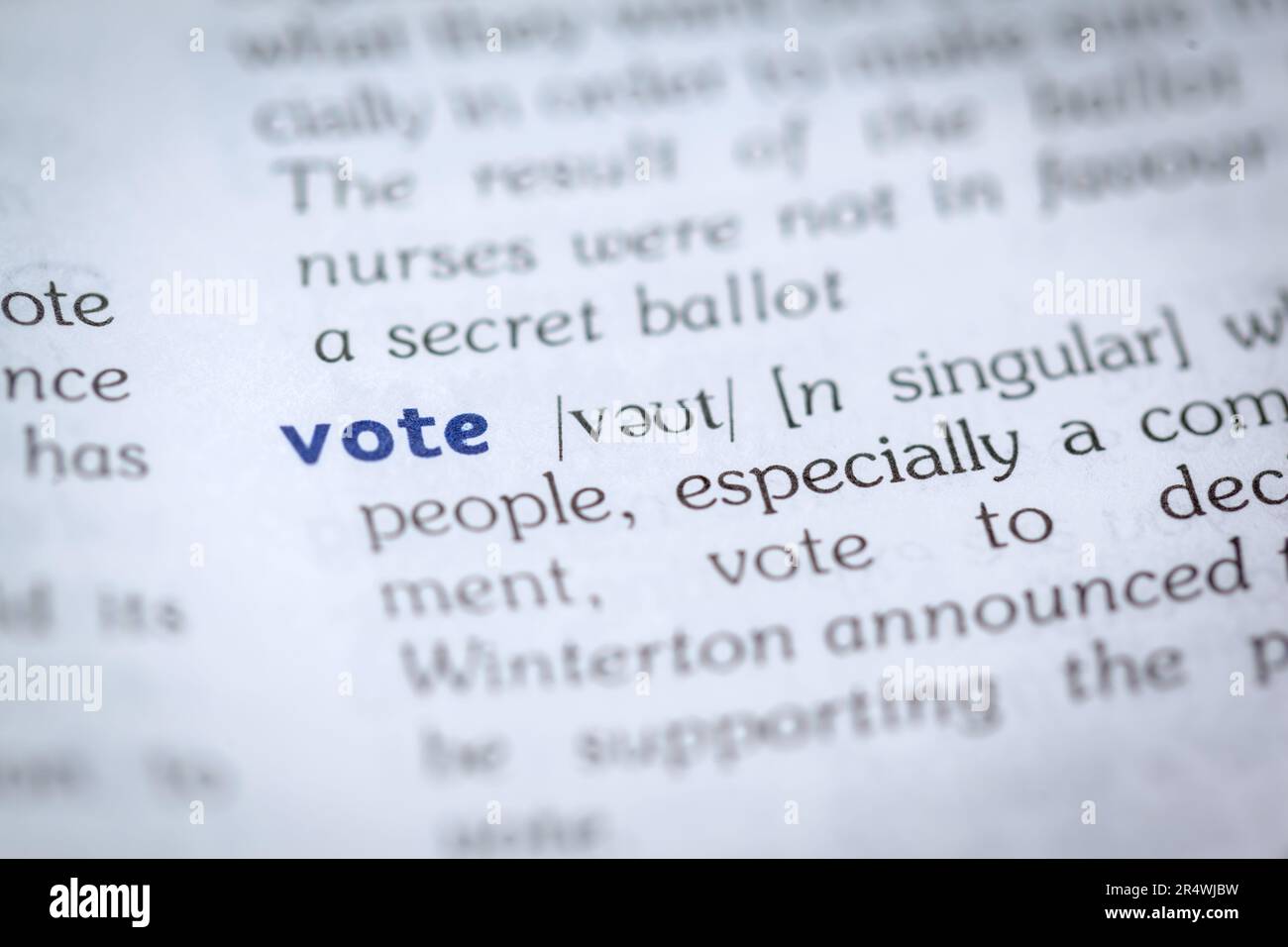 Definition of vote hi-res stock photography and images - Alamy