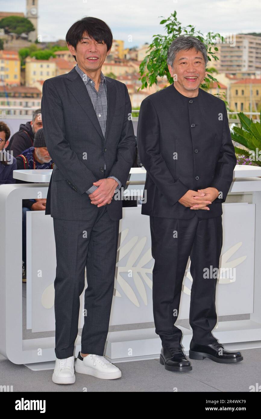 Yûji Sakamoto, Kore-eda Hirokazu Photocall of the film 'Monster ...