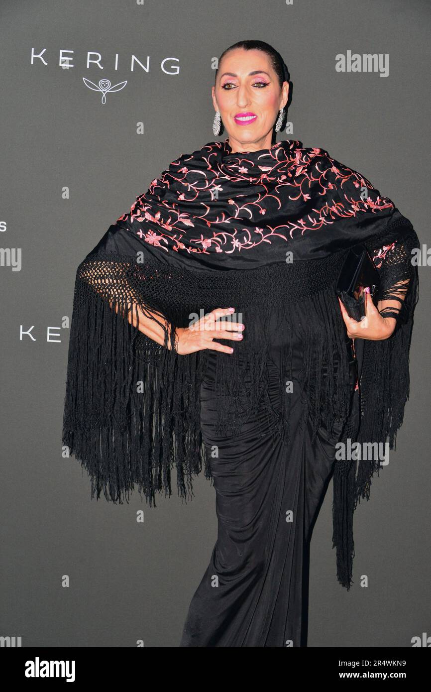 Rossy de Palma (jewels by Boucheron) Photocall of the Kering "Women in ...