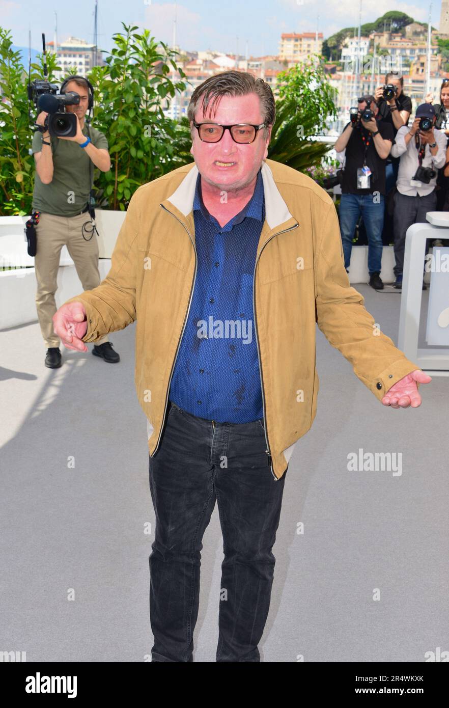 Aki Kaurismäki Photocall of the film 'Fallen Leaves' 76th Cannes Film ...