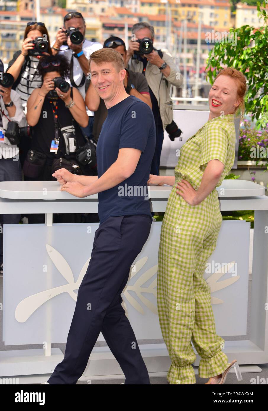 Jussi Vatanen, Alma Poysti Photocall of the film 'Fallen Leaves' 76th ...