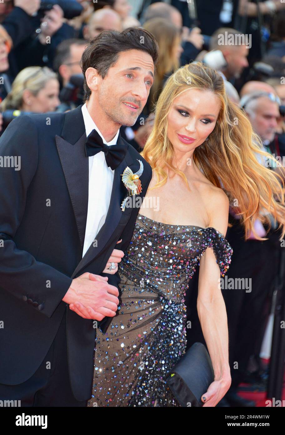 Adrien Brody, Georgina Chapman 'Asteroid City' Cannes Film Festival ...
