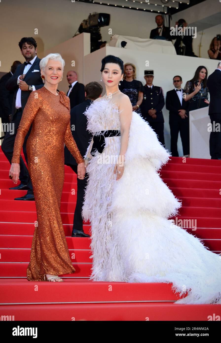 Maye Musk (dress by Naeem Khan), Fan Bingbing (dress by Tamara Ralph ...