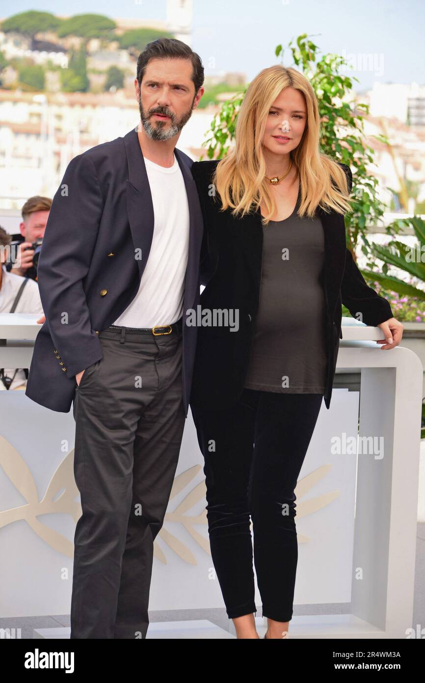 Melvil Poupaud, Virginie Efira Photocall of the film 'Just the Two of Us' ('L'amour et les ...