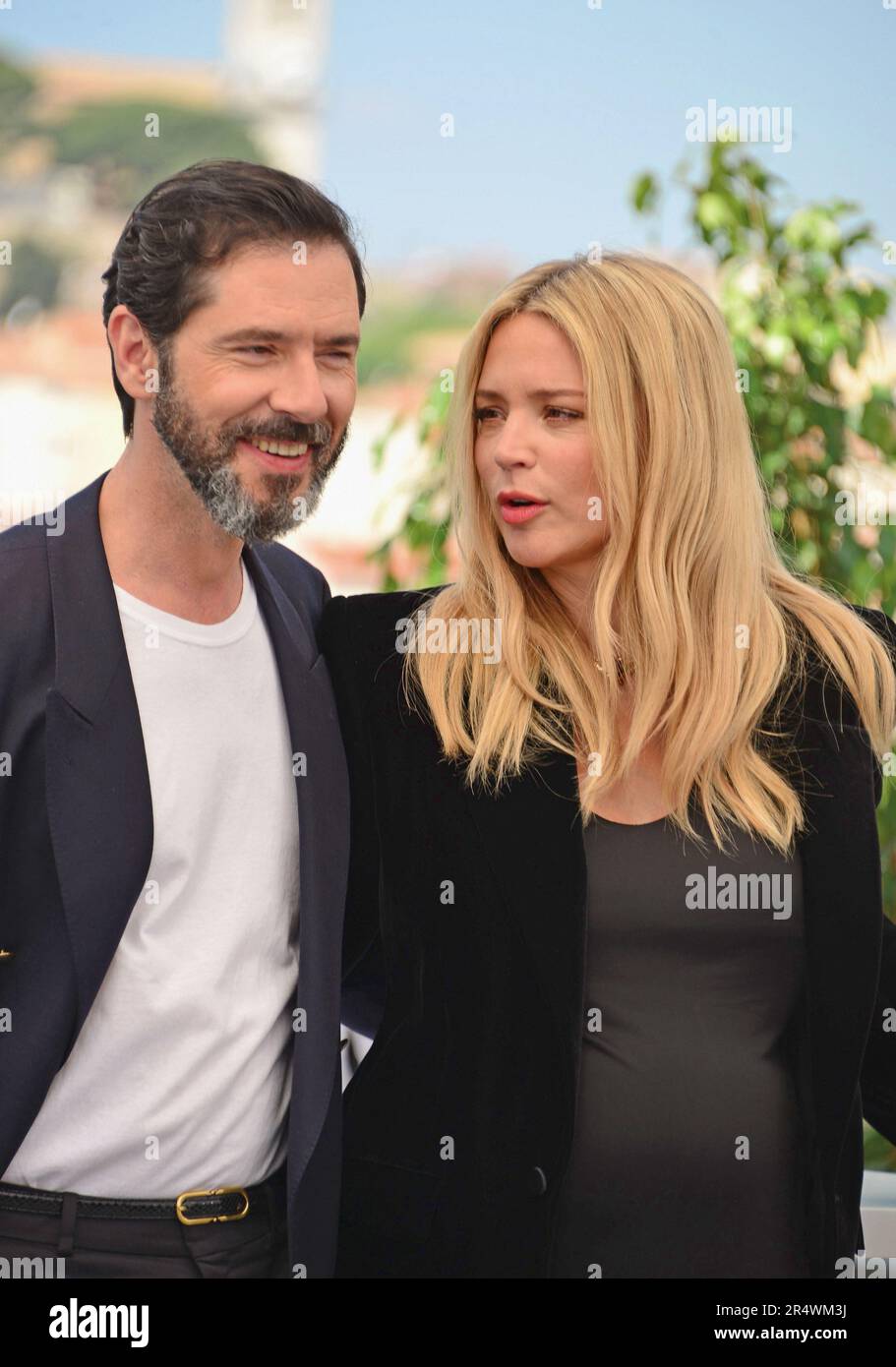 Melvil Poupaud, Virginie Efira Photocall of the film 'Just the Two of Us' ('L'amour et les ...