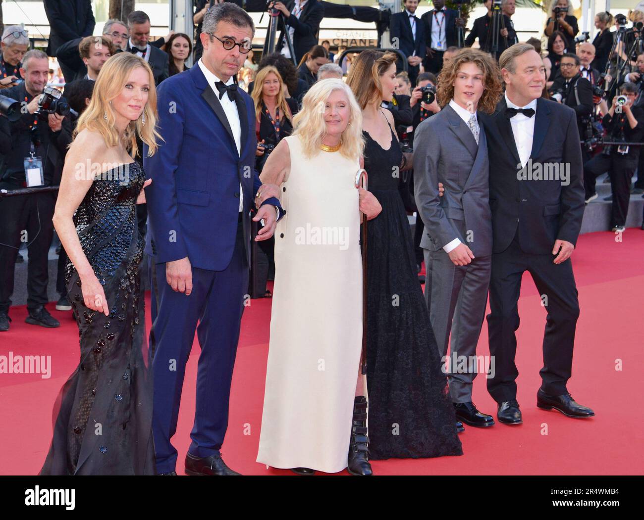 Cast members of the film 'L'été dernier': Léa Drucker, Saîd Ben Said ...
