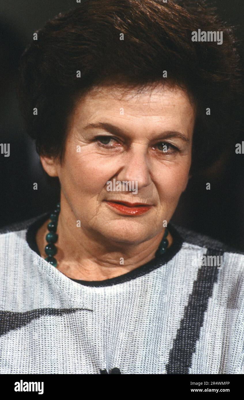 Portrait of French writer Nicole Bernheim, guest on the literary ...