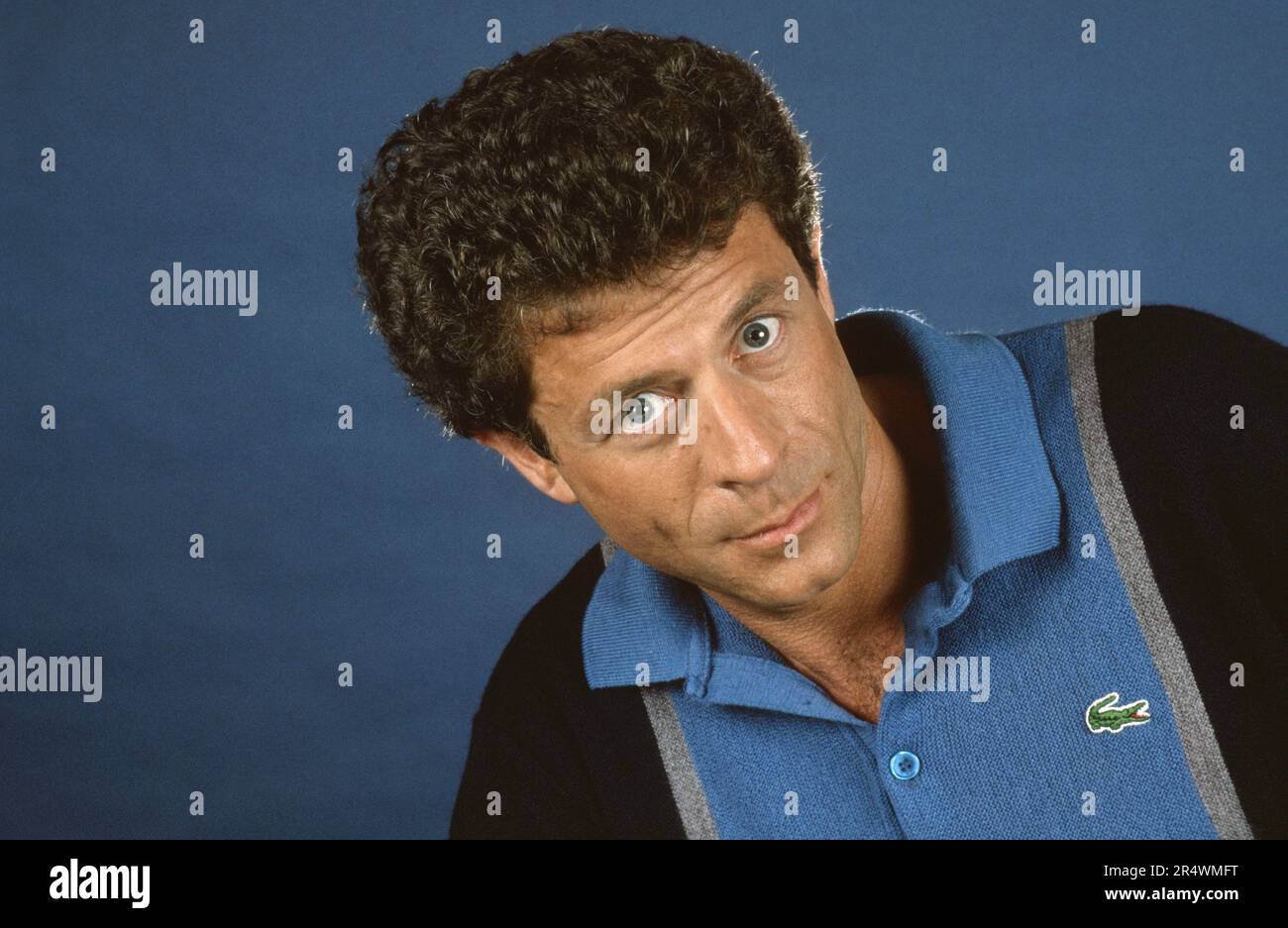 Studio portrait of French animator and actor Georges Beller, circa 1987 ...