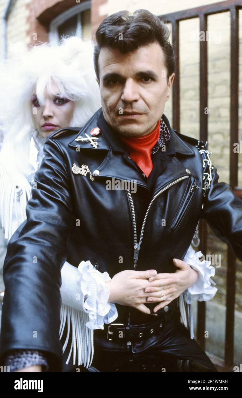 Jean-Pierre Kalfon and Lene Lovich on the set of the TV movie 'Rock ...