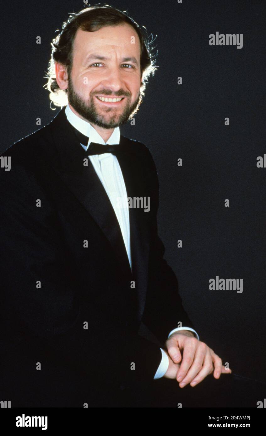 Portrait of French composer Pierre Porte, circa 1987 Stock Photo - Alamy
