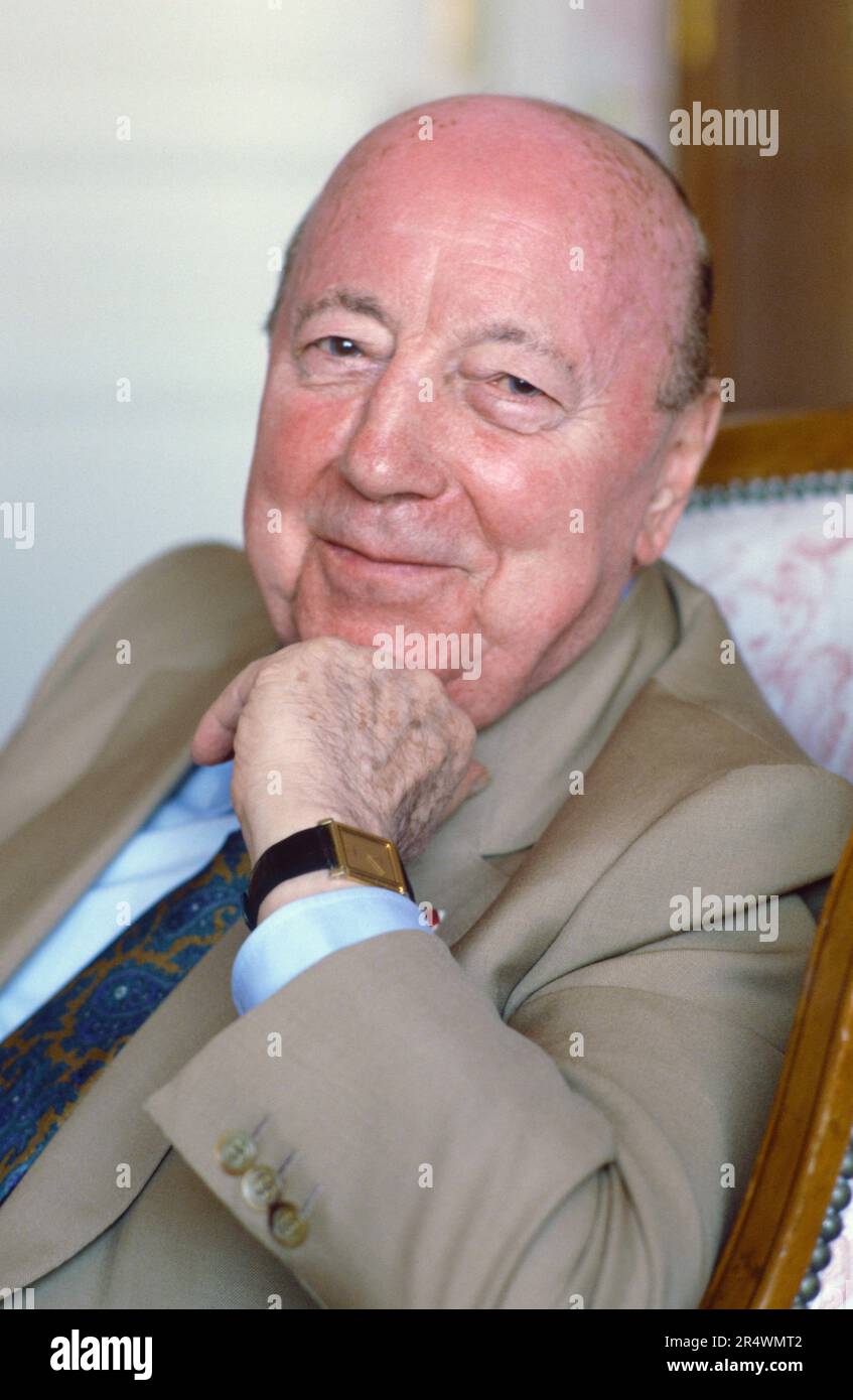 French director Marcel Carné. Portrait taken at the Deauville American ...