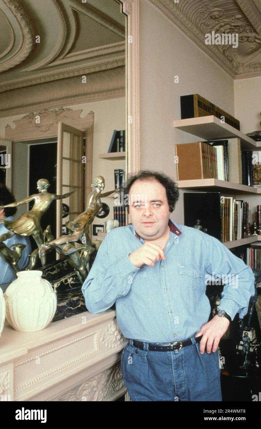 French actor Jacques Villeret, on his property in La Trinité-de-Réville ...