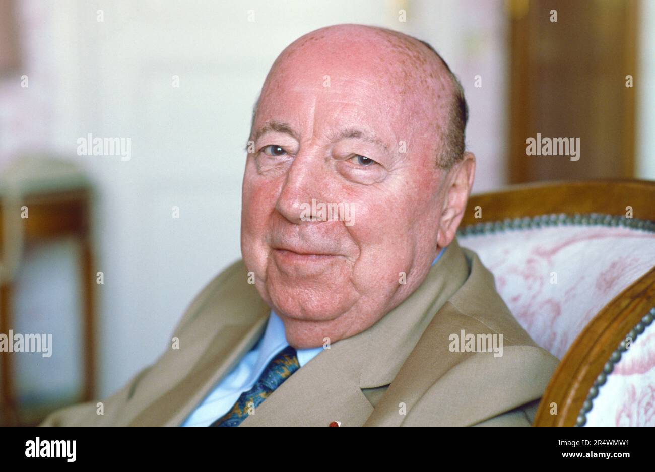 French director Marcel Carné. Portrait taken at the Deauville American ...